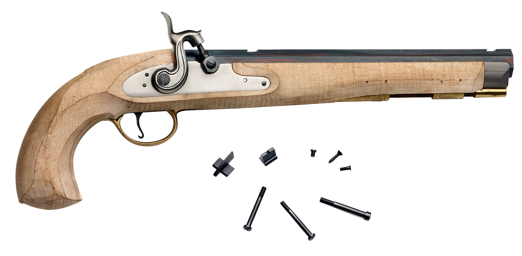 Kit pistolet Kentucky Maple à percussion cal. .45